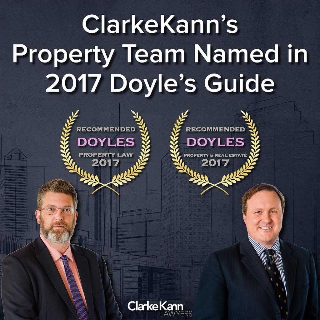 STOP PRESS: ClarkeKann's Property Team Named in the 2017 Doyle's Guide ...